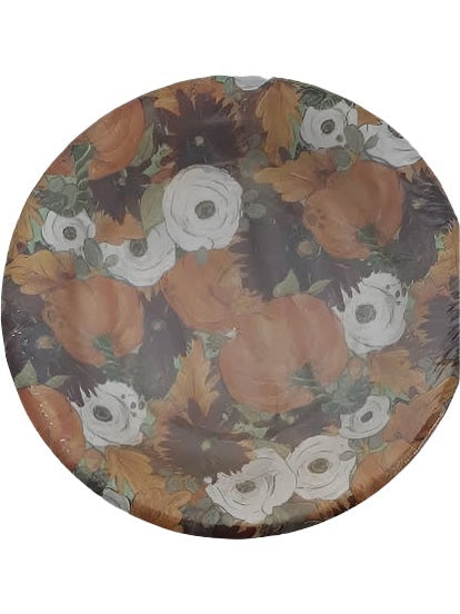 Paper Plate-Salad/Desert-Fall Foilage-8pk-8" | 2024 at Razberry Threads
