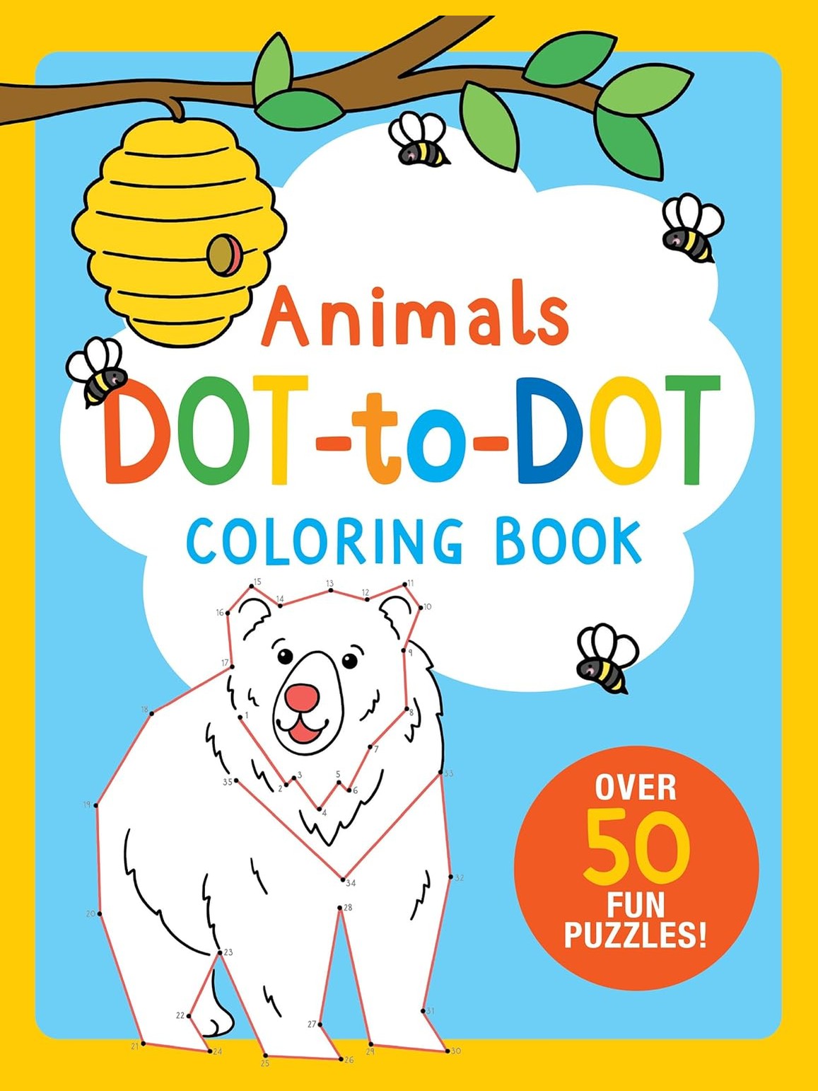 Coloring Book Dot To Dots Animals Children's 38181 – Razberry Threads