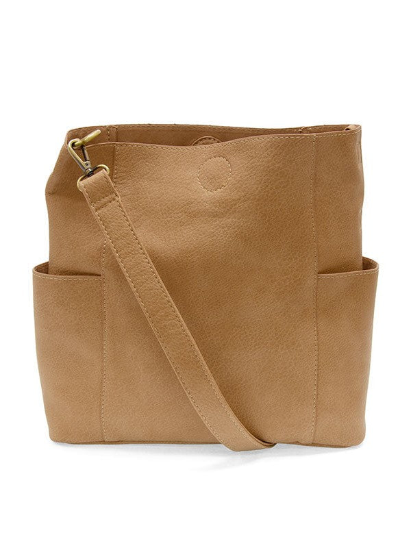 Kayleigh Side Pocket Bucket Bag L8089-15 Tan | 2025 at Razberry Threads